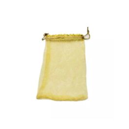 Golden Drawstring Organza Bags, 13cm x 20cm